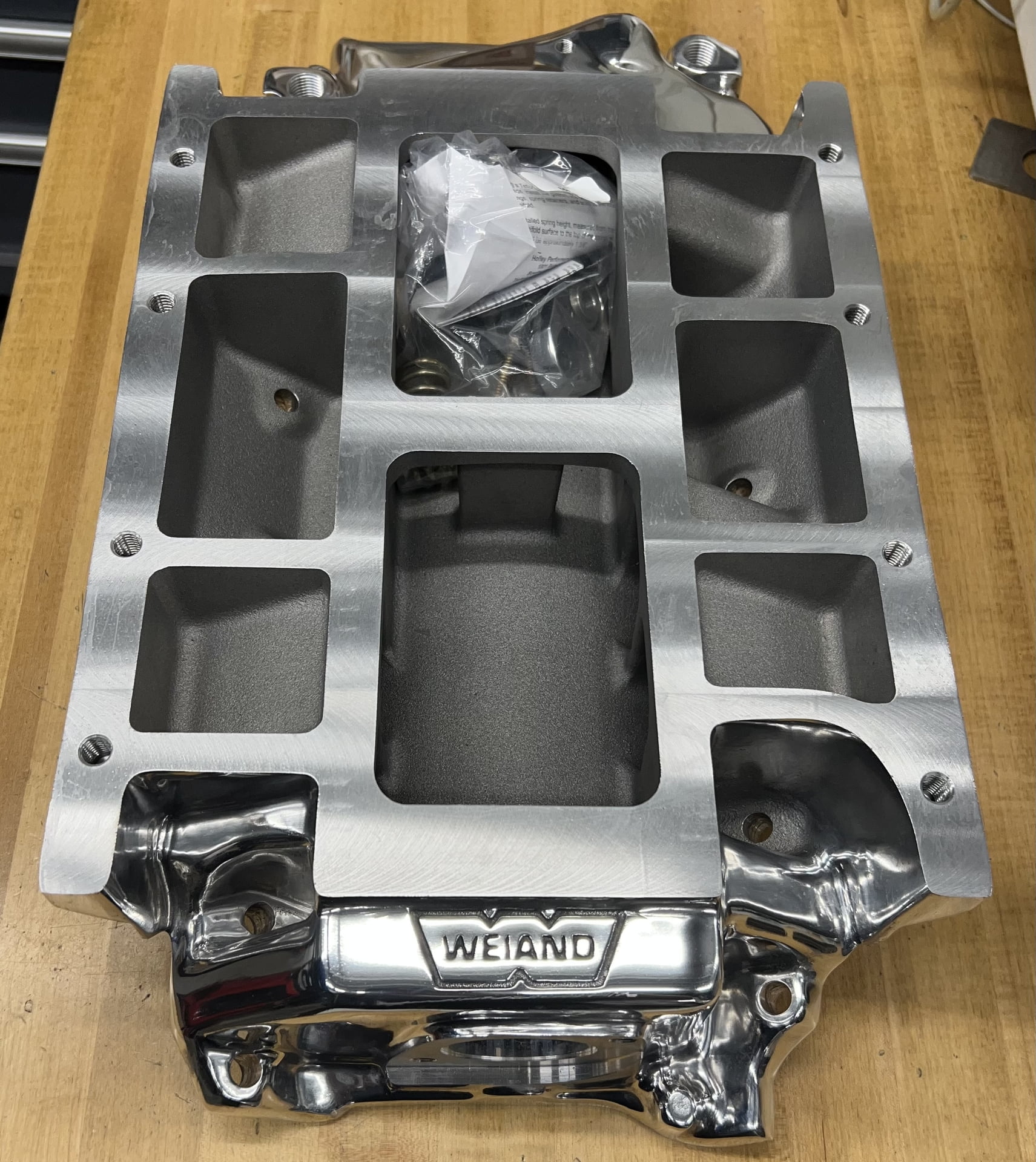 Big Block Chevy Weiand 7151P Polished Blower Manifold - JR1 Racing Oil